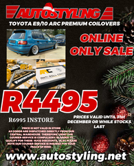 ARC TOYOTA E9 (KFC ) / E10 (RSI/RXI) COILOVERS – Autostyling Klerksdorp