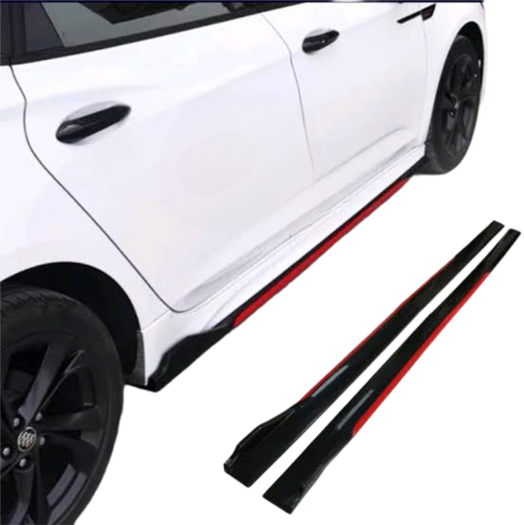 Universal Side Skirt with Red Accen – Autostyling Klerksdorp
