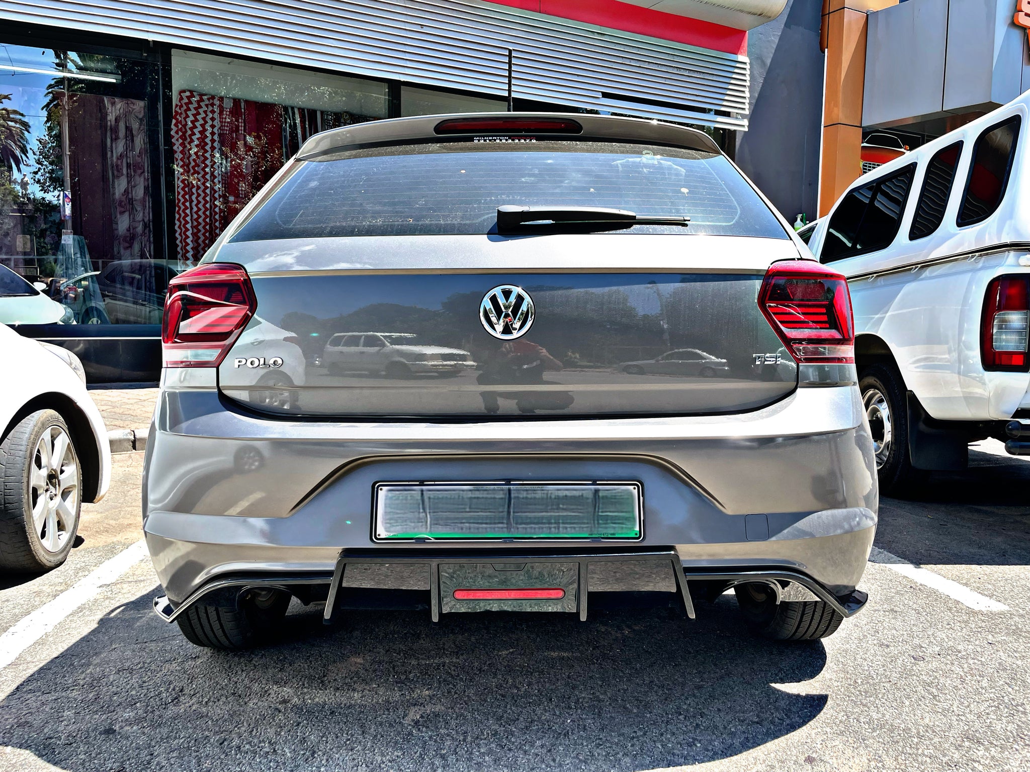 VW POLO 8 / AW TSI REAR DIFFUSER WITH LED LIGHT